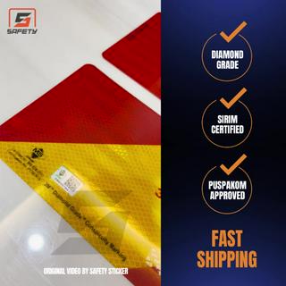 Red Yellow Lorry Sticker /sticker lorry / sticker puspakom / reflective ...