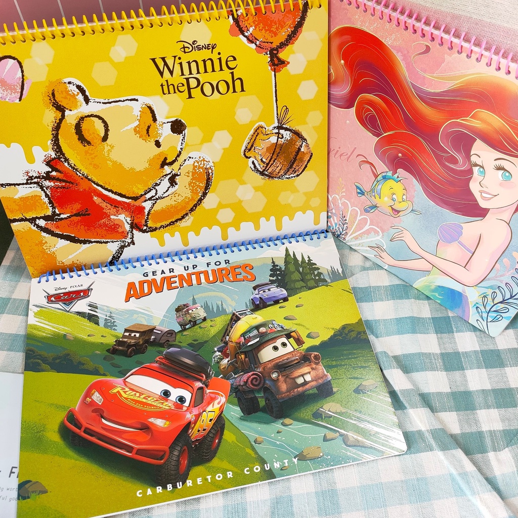 Disney 13k Picture Book Drawing Paper Winnie The Pooh Mermaid Princess ...