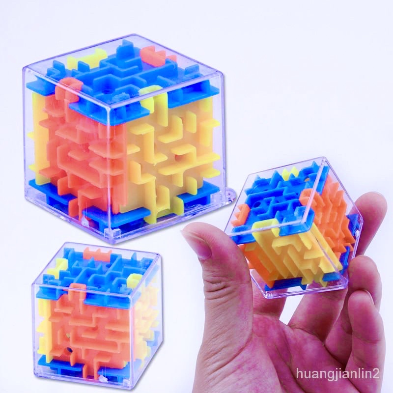 3D Maze Magic Cube Toy Rubik’s cubes Labyrinth Rolling Puzzle Game Kid ...