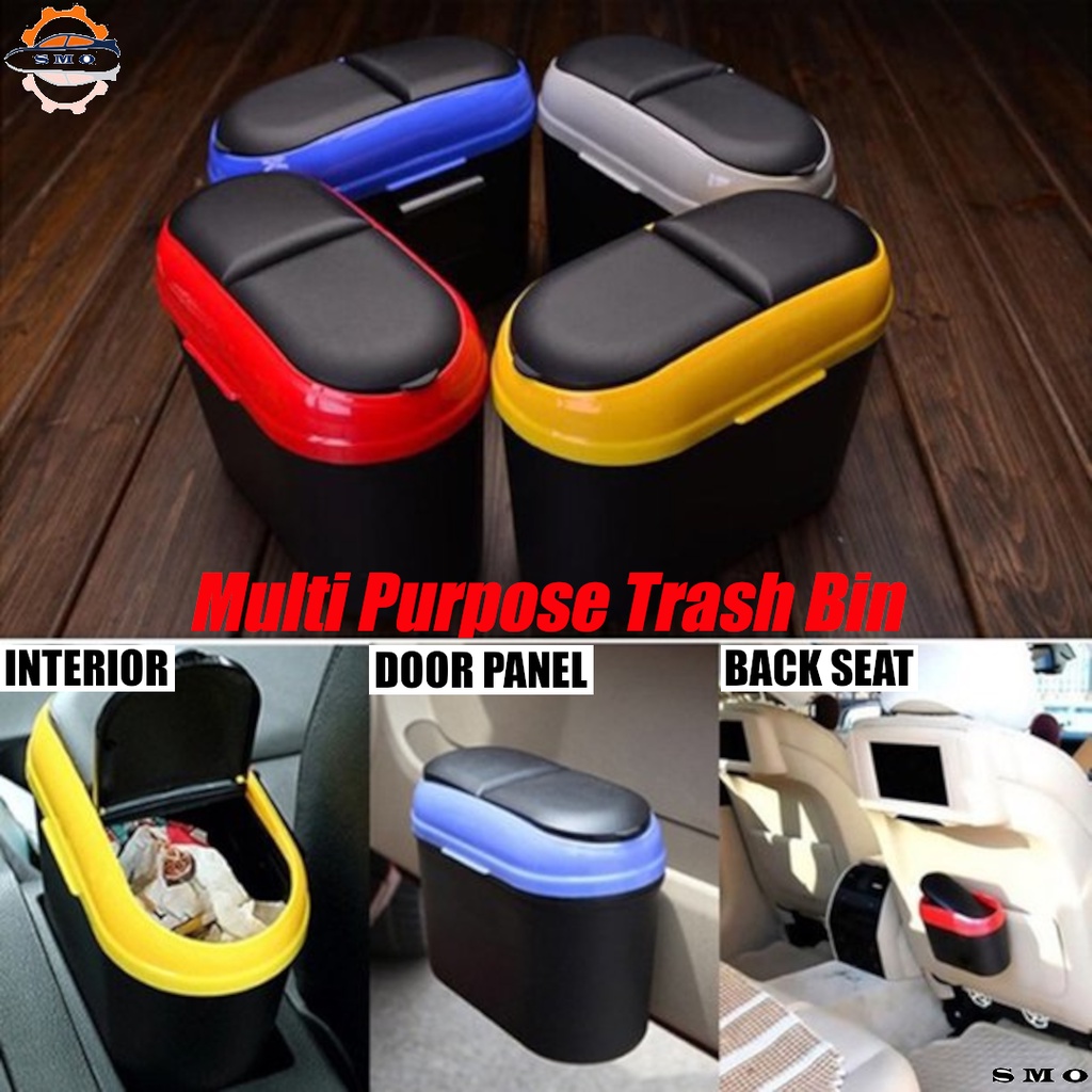 Car Door Panel Clip Hook Hanger Dustbin Trash Garbage Can Box Storage ...