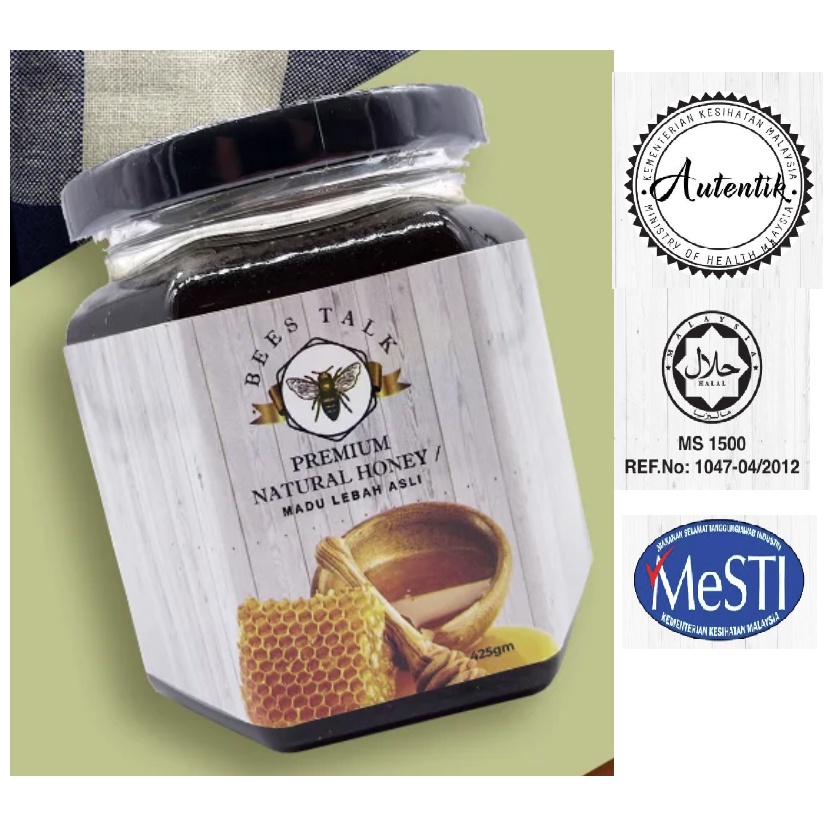 (Halal) Bees Talk Premium Pure Honey Madu Asli (425g) | Shopee Malaysia