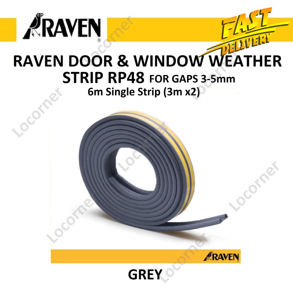 RAVEN RP48 DIY Door & Window Weather Strip Seal / Door Seal/ Window ...