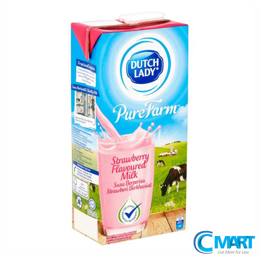 Dutch Lady UHT Strawberry Milk 1Litre | Shopee Malaysia