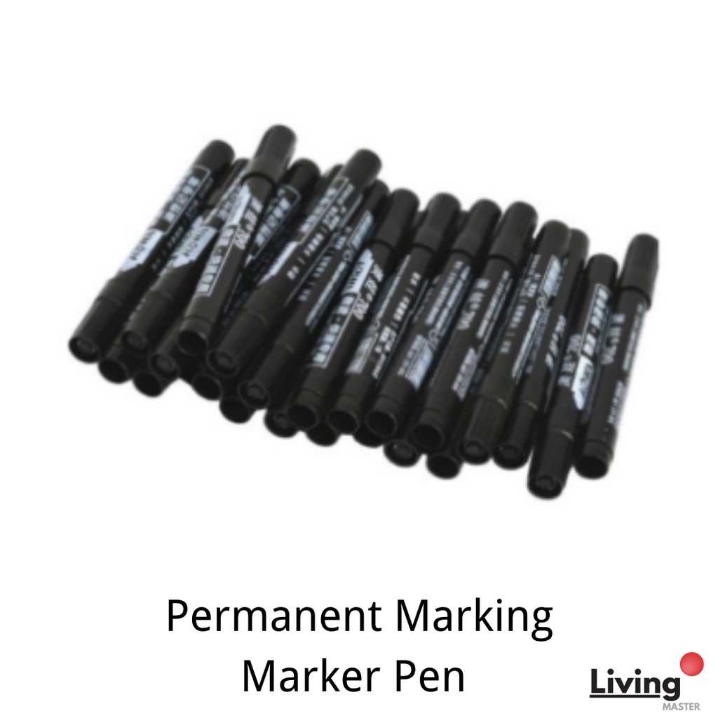 Non-Removable Permanent Marking Marker Pen Black Color Permanent Marker ...