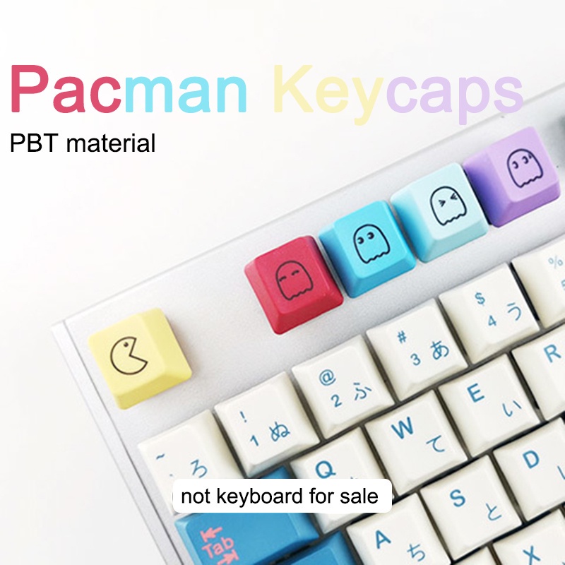 PBT Keycaps DSA OEM High Keycaps Pacman Directional Key ESC Personality ...