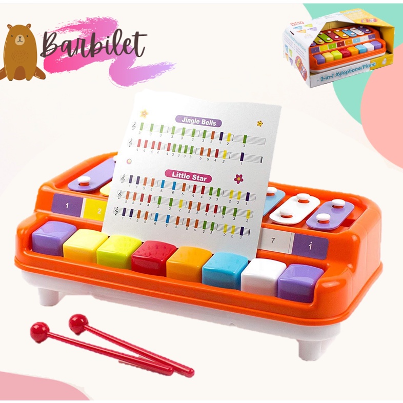 2in1 Musical Xylophone Piano Toy | Baby Pound Bench Early Learning ...