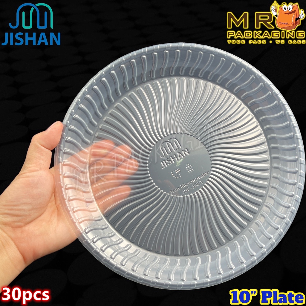 10" Extra Big Plate [ 30pcs± ] Benxon EC Jishan PL10 Disposable PP ...