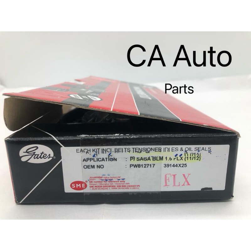 Proton Saga BLM,FLX, Exora bold Preve Gates Timing Belt Kit Set ...