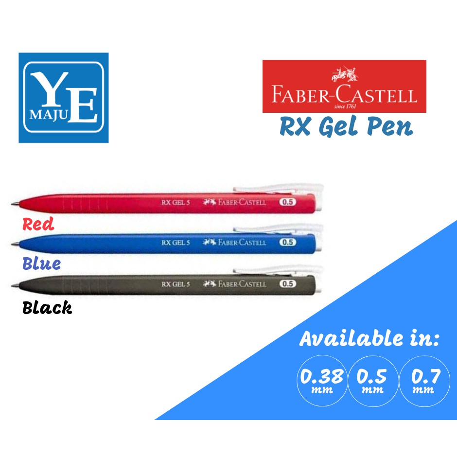 Faber Castell RX Gel Pen (0.5mm/0.7mm) | Shopee Malaysia
