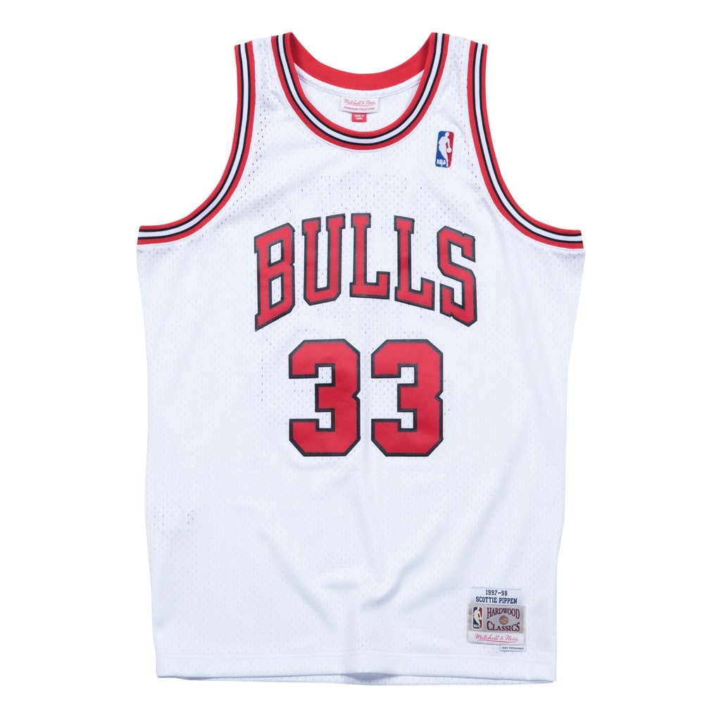 SCOTTIE Mitchell and Ness Shirt SWINGMAN Scotie PIPPEN CHICAGO BULLS ...