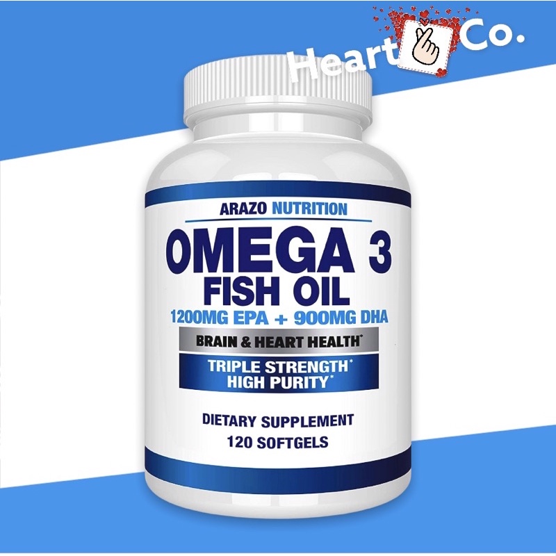 🇲🇾READY STOCK🇲🇾 Arazo Omega 3 Fish Oil - High EPA 1200MG + DHA 900MG ...