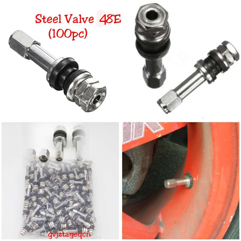 1pc Car Auto Stainless Steel Clamp In Tubeless Tyre Tire Wheel Valves ...