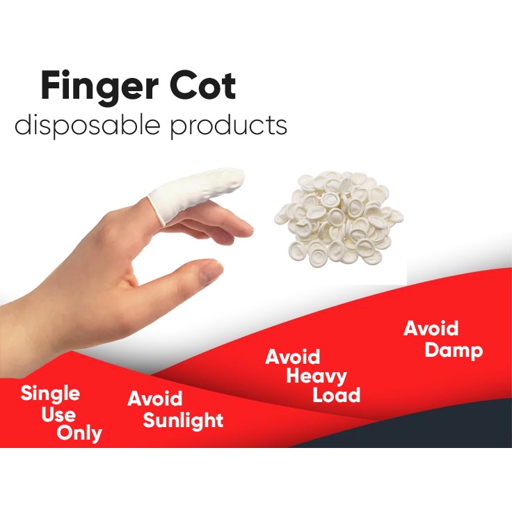 Aros Disposable Latex Rubber Finger Cots / Katil Jari Getah Lateks ...