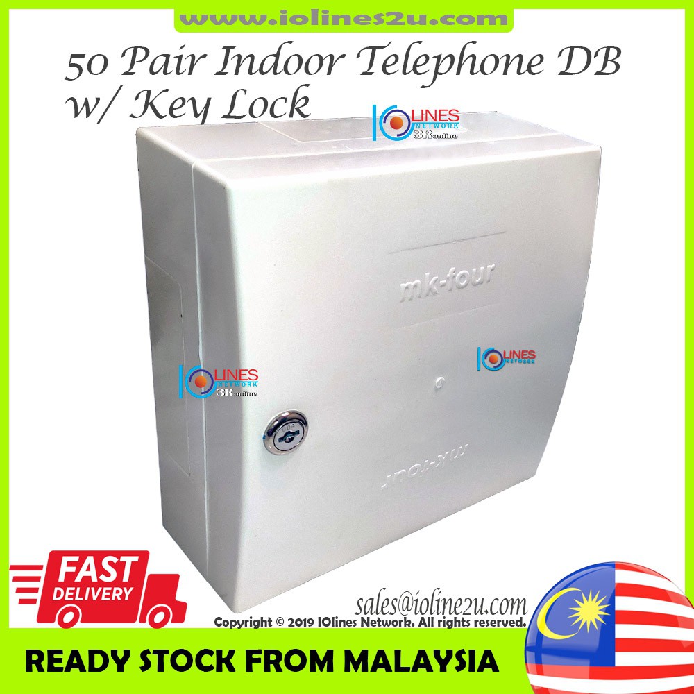 50 Pairs MK-Four Telephone Krone 110 Indoor DB Distribution box ABS ...