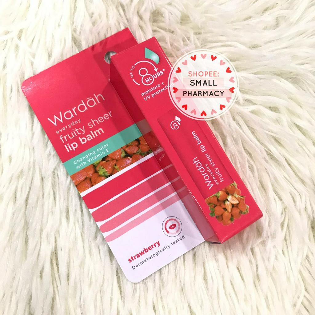 Wardah Everyday Fruity Sheer Lip Balm - Strawberry/Grape - Changing ...