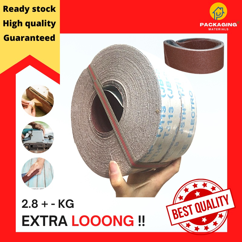 2.8KG EXTRA LONG Sand Paper Belt Round (2'' x 120#) | Shopee Malaysia