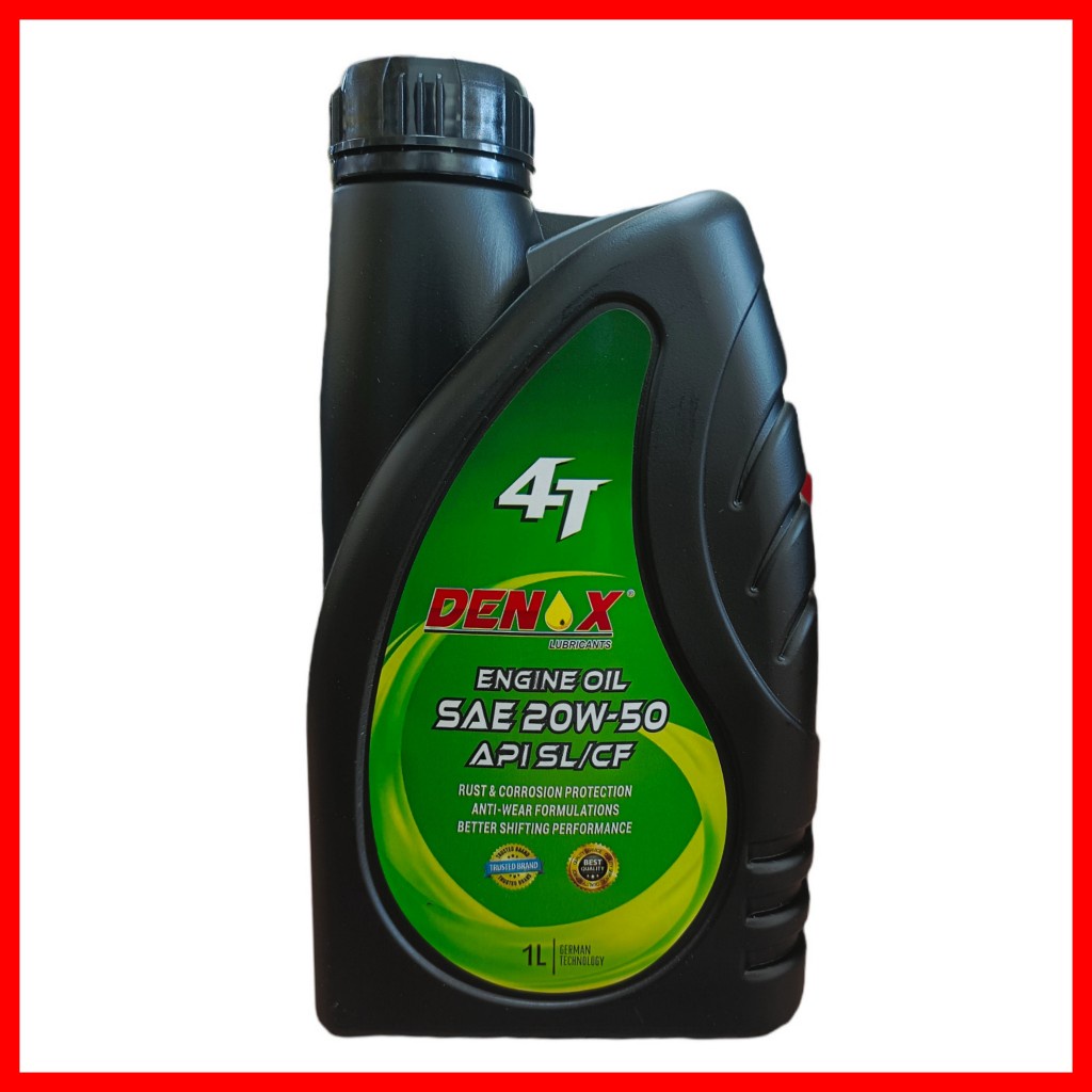 *ReadyStock* DENOX Lubricant 4T SAE 20W-50 API SL/CF ENGINE OIL for ...