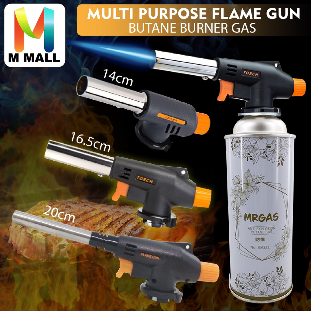 M MALL BUTANE BURNER GAS (SBG-101) / MULTI PURPOSE TORCH GUN Flame Gun ...