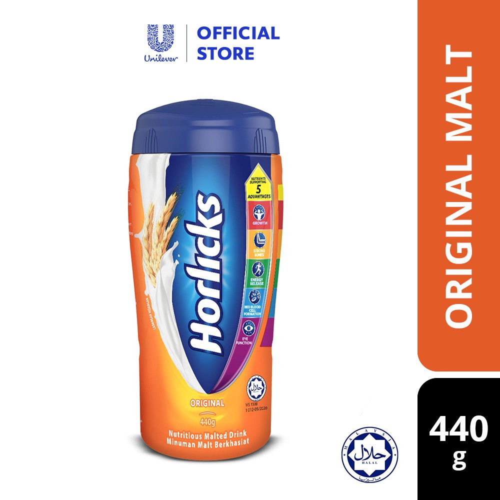 Horlicks Original Nutritious Malted Drink Jar (440g) | Shopee Malaysia