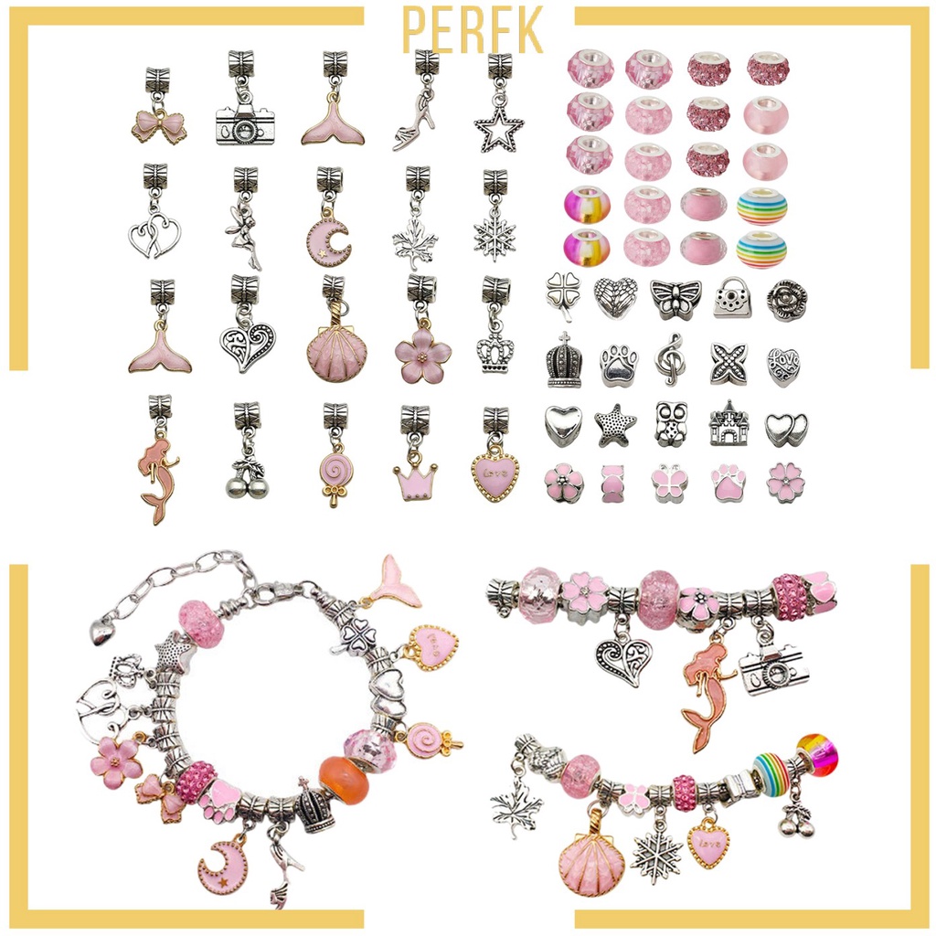 [perfkMY] DIY Charm Bracelet Making Bead Jewelry Charms for Girls Teens ...