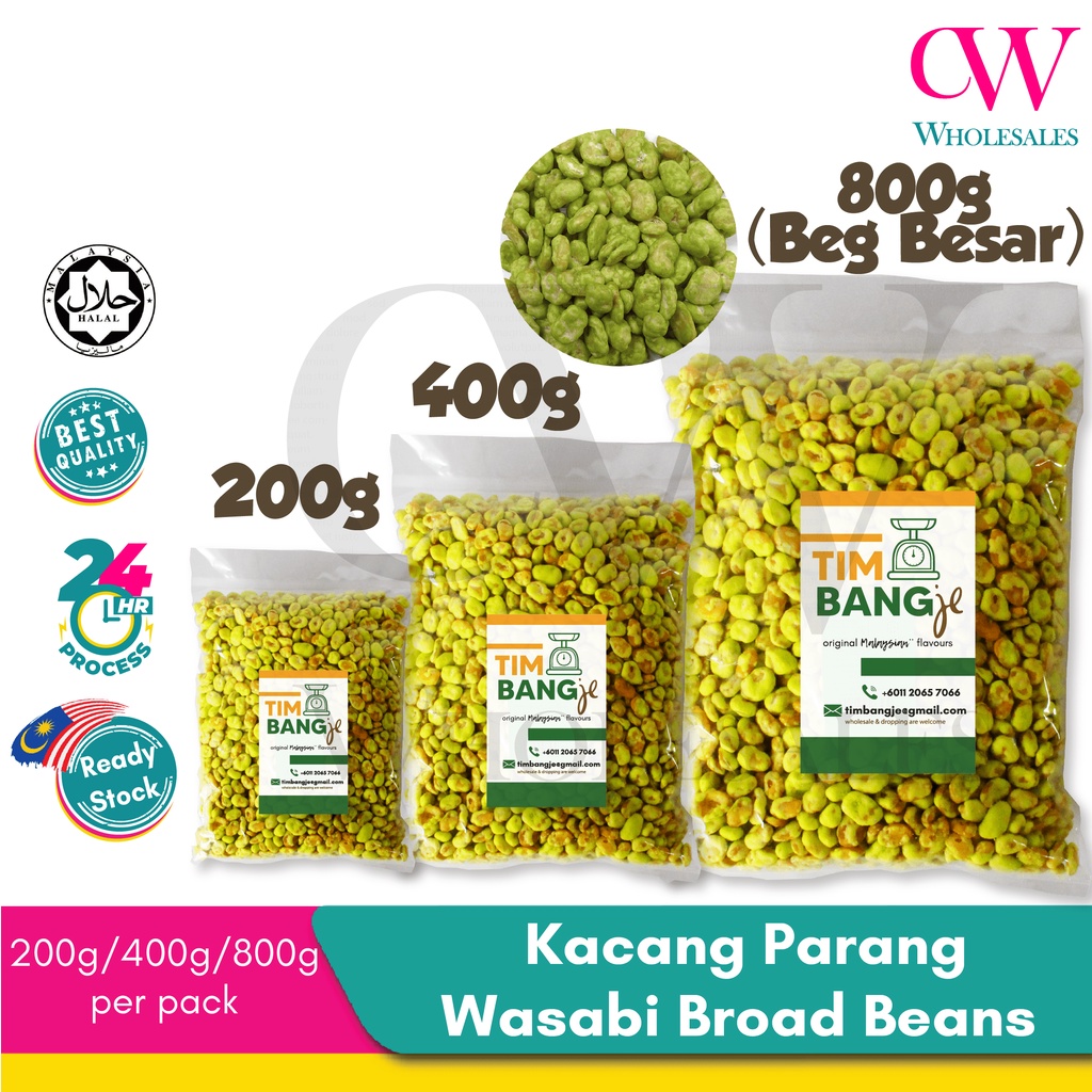 Kacang Parang Wasabi BBQ Kari Beans BULK PACK Kacang Wasabi BBQ Kari ...