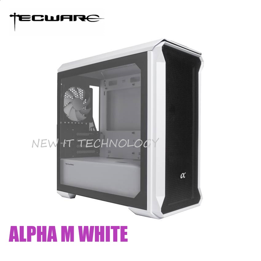 Tecware Alpha M Quad TG TG MATX Gaming Pc Casing White & Black | Shopee ...