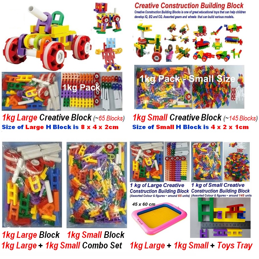 [KMY Ready Stock] Kids Station Creative Construction Building Block, H ...