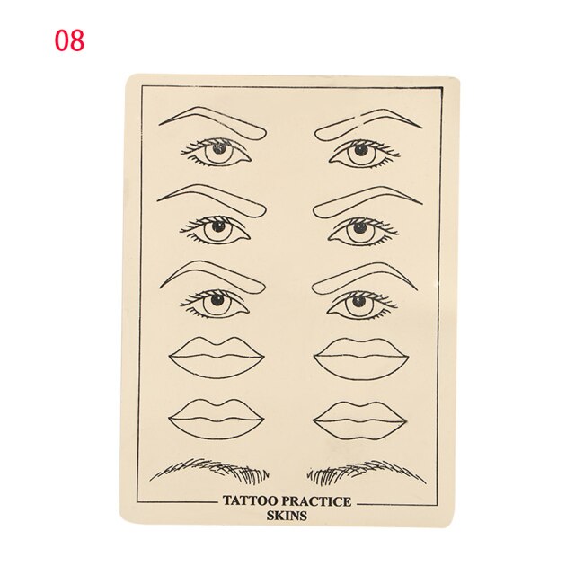 1 Sheet DIY Microblading Tattoo Practice Skin Permanent Eyebrow Lip ...