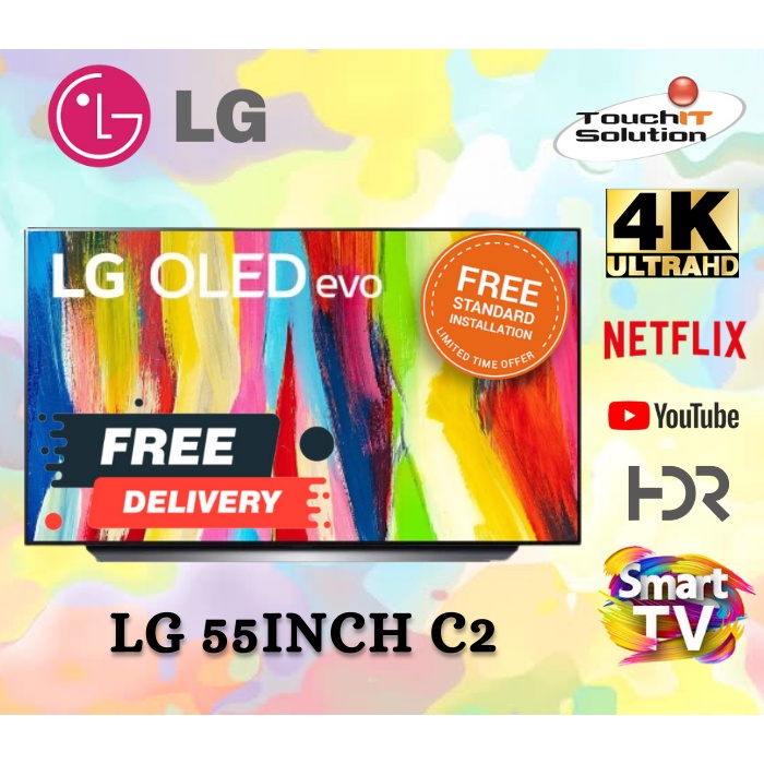 LG 55 Inch C2 Series 4K Smart SELF-LIT OLED evo TV with AI ThinQ® (2022 ...