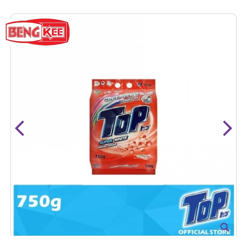 BENG KEE 🔥750GM Top Powder sabun Top Micro-Clean Tech SUPER WHITE ...