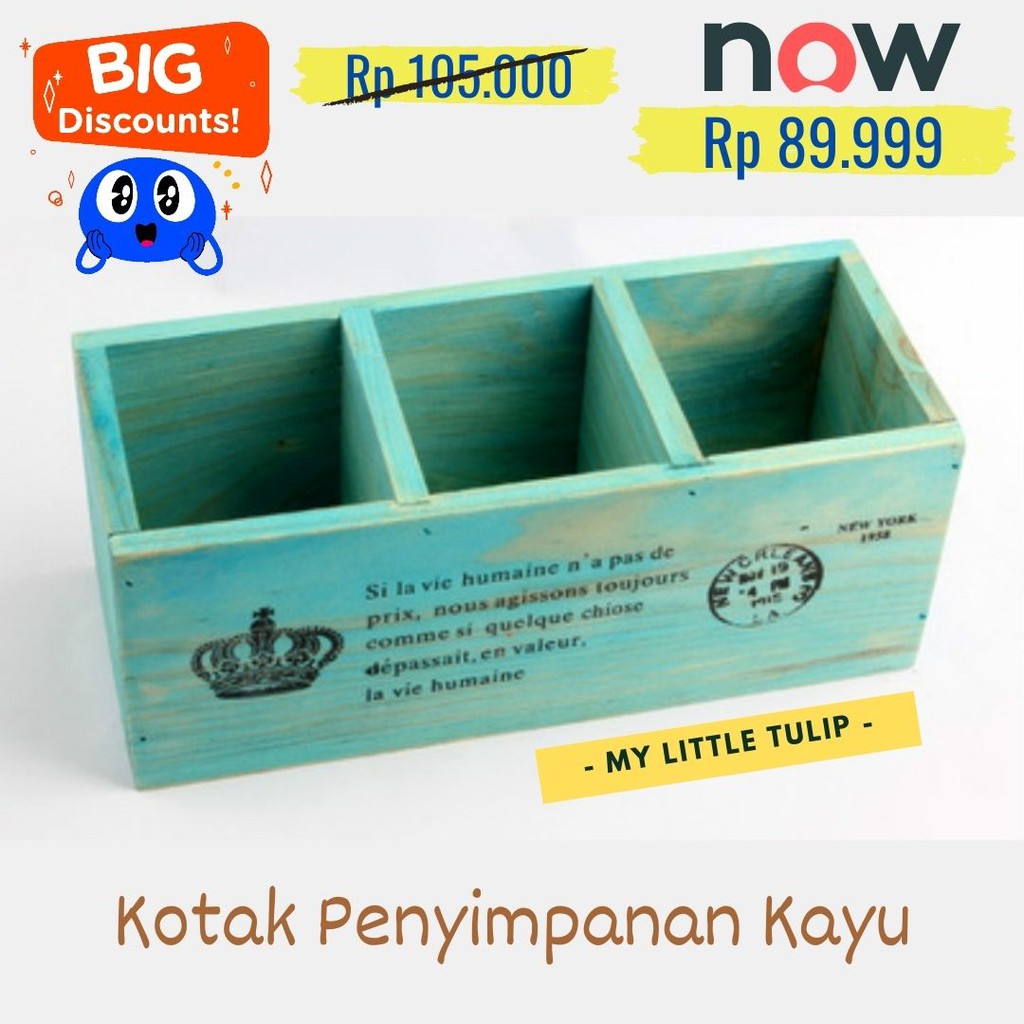 KAYU Wooden Remote Control Box/Multipurpose Wooden Box/Vintage Office ...