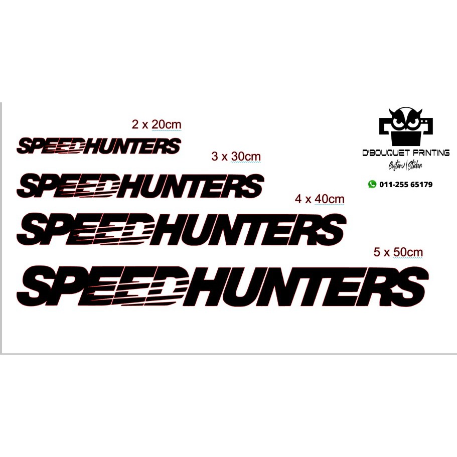 Speedhunters Body Stiker Graphic Decal for any car Honda/Toyota/Nissan ...