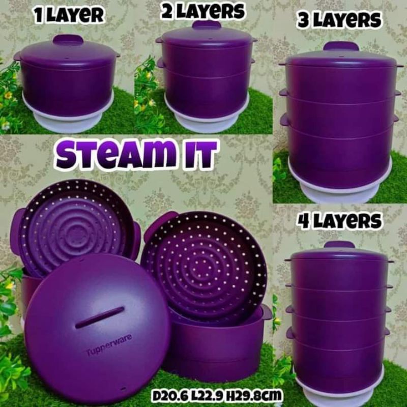 Tupperware - Steam It 4 layers Set | Shopee Malaysia
