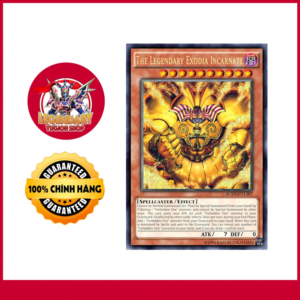 [Original Yugioh Card] The Legendary Exodia Incarnate | Shopee Malaysia