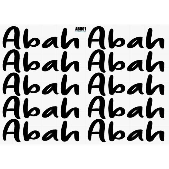 BALLOON STICKER GELARAN ABAH (A4 SIZE) | Shopee Malaysia