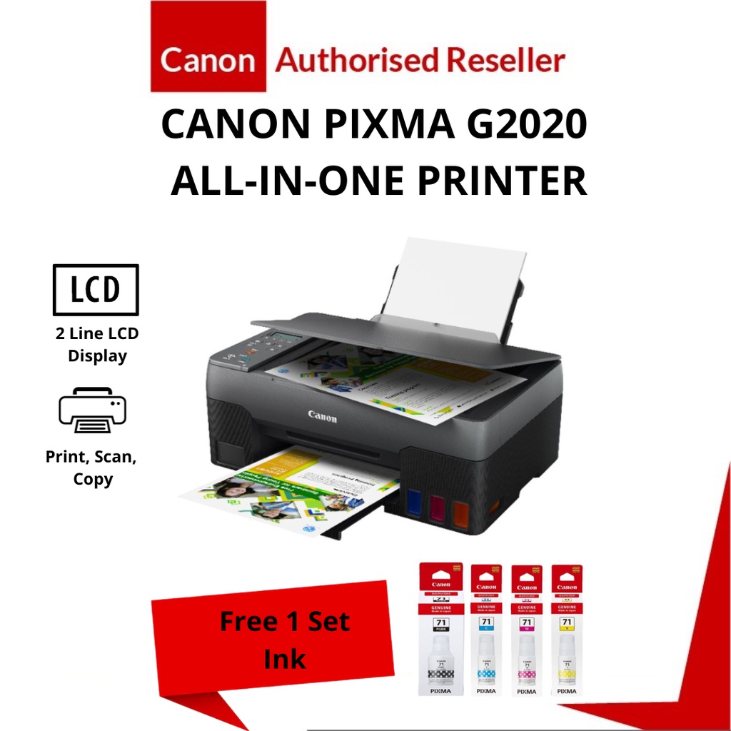 Canon PIXMA G2020 Ink Efficient G Series Printer | Shopee Malaysia