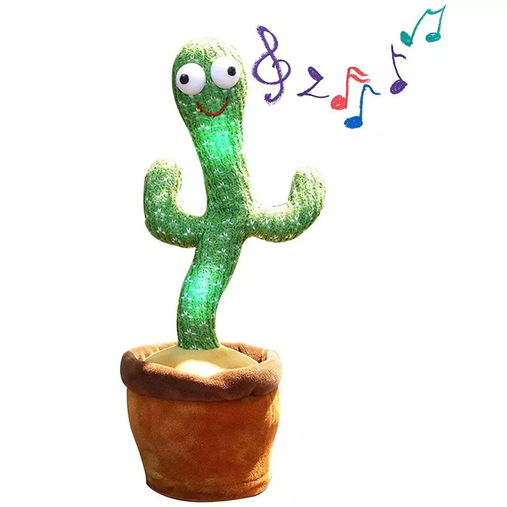Dancing Cactus Dance Toy 120 Songs Swing Twisted Electric Plush Musical ...