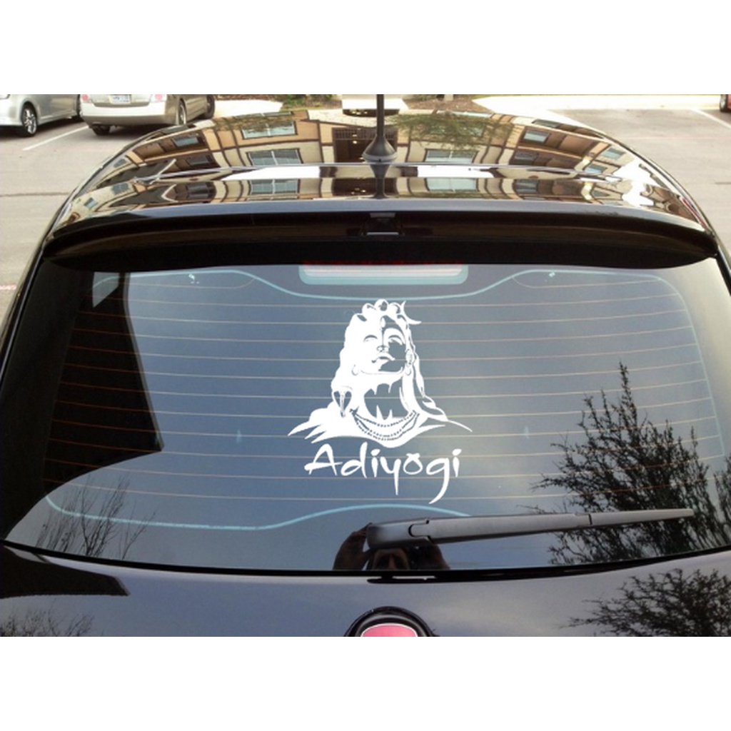 30x45cm Lord shiva Car Stickers and Vinyl Decals(Stiker Potong Cermin ...