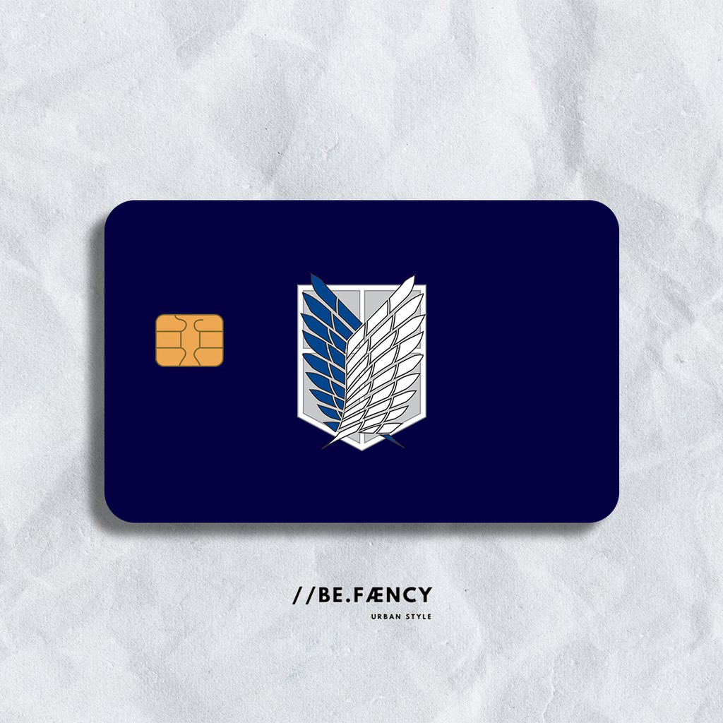 ATTACK ON TITAN AOT SERIES - ATM Credit Debit Skin Sticker Card ...