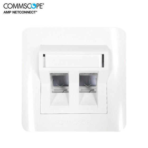 Commscope AMP® Angle Faceplate ( 2-Port ) | Shopee Malaysia