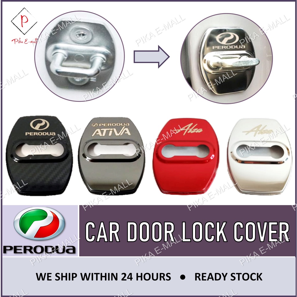 [4PCS] Perodua Car Door Lock Cover Door Latch ALZA 2022 MYVI 2022 ...