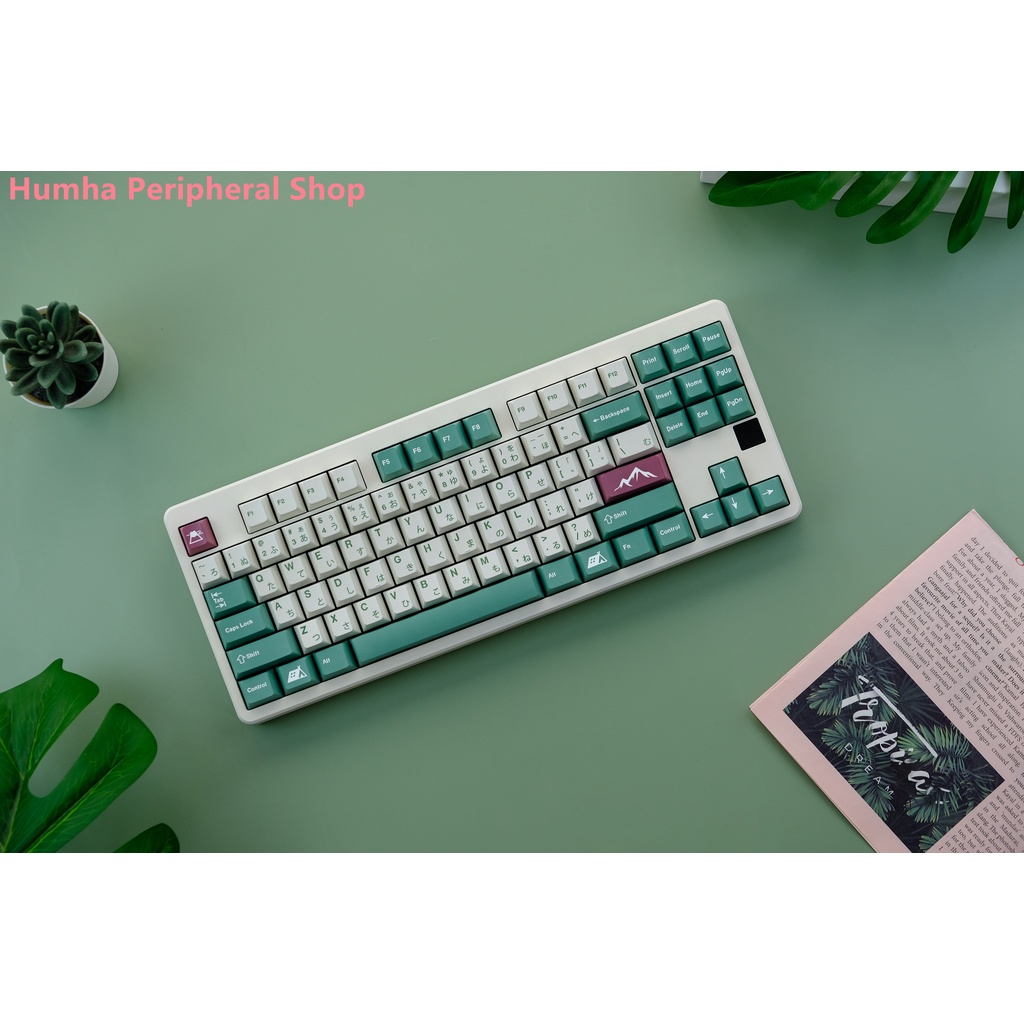 Humha Camping keycap Dye-Sublimation PBT Material Cherry profile Mechanical Keyboard keycaps ...