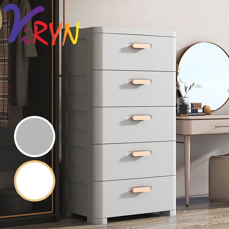 ViRYN 5 Layers Cabinet Drawers Plastic Cabinet Multi Layer Clothes ...