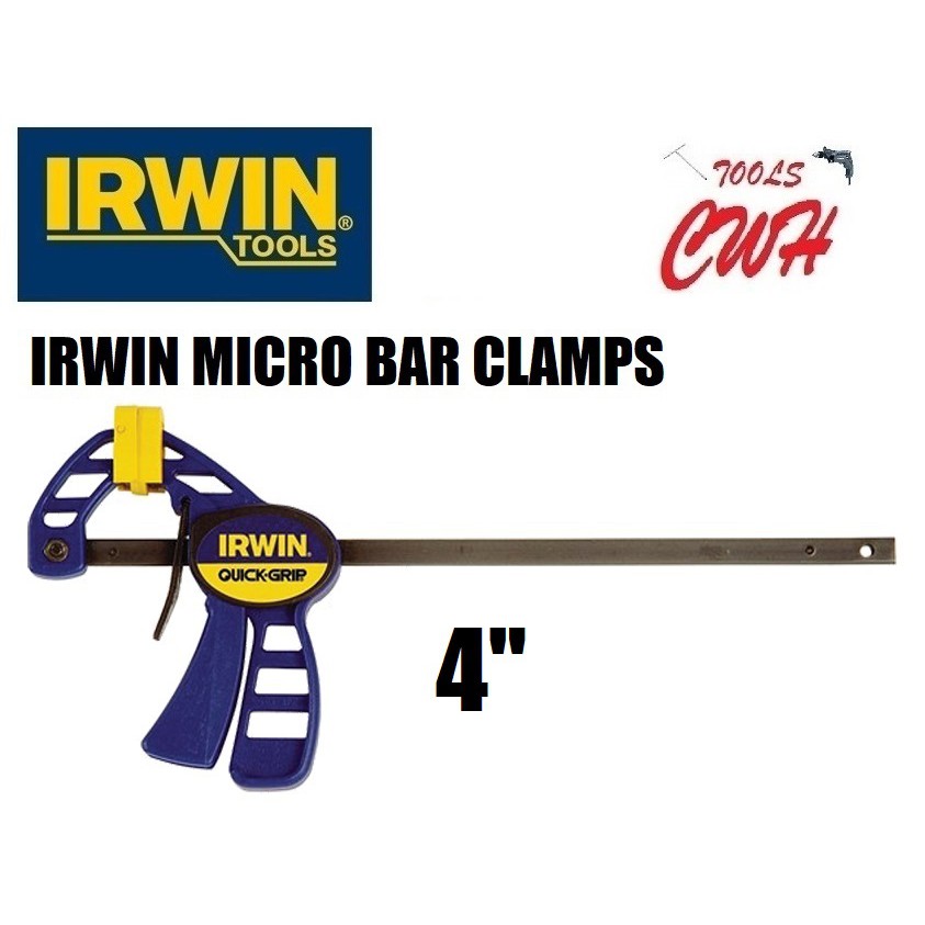 53006EL7 IRWIN 4" 100MM 31KG MICRO MINI QUICK BAR CLAMP CENGKAM ...