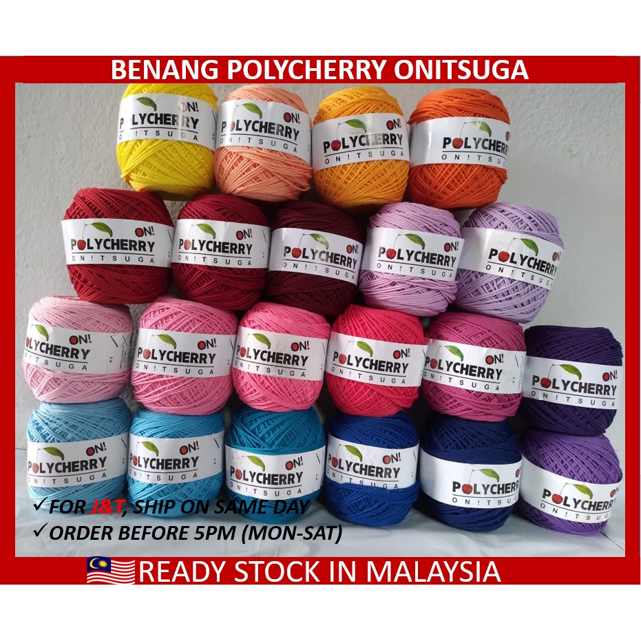 Benang Polycherry Onitsuga, Benang Kait murah | Shopee Malaysia