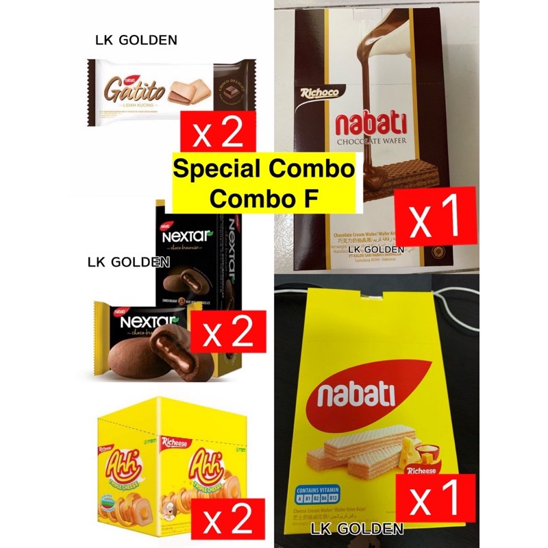 Special Combo F ( Nabati gatito/ nextar/ chocolate wafer/ cheese wafer ...
