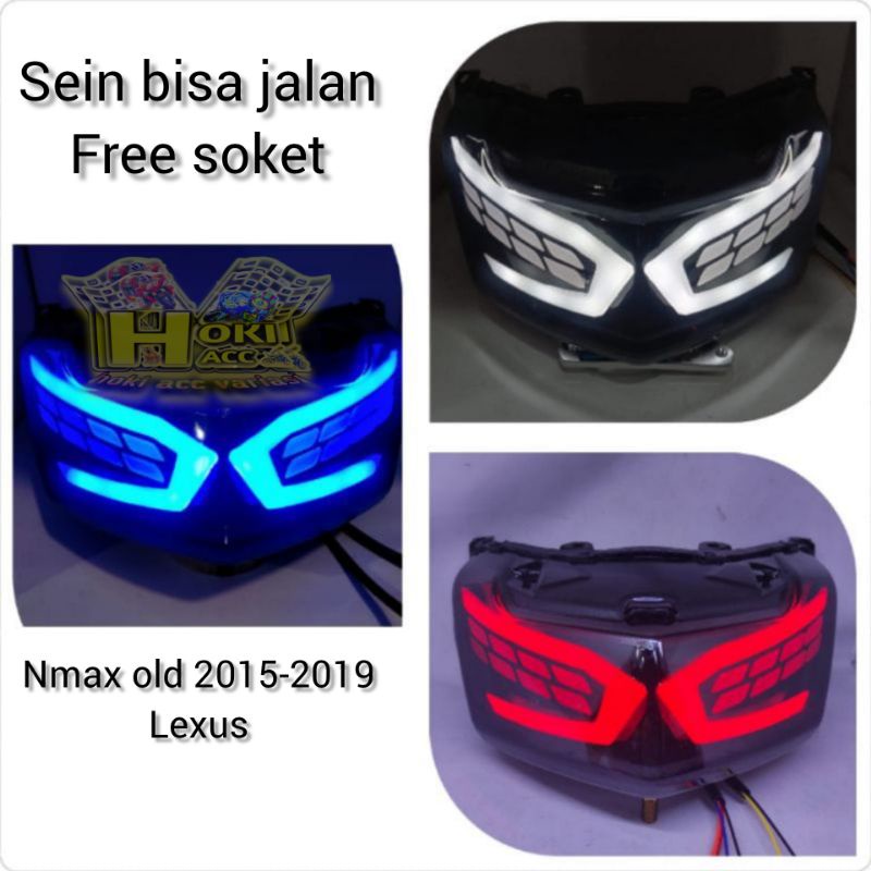 MERAH PUTIH Stop Lamp Nmax Old Model Lexus 3in1 Rear Light for Yamaha ...