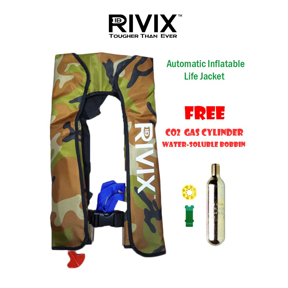 Malaysia Stock RIVIX Automatic Inflatable Life Vest Life Jacket FREE ...