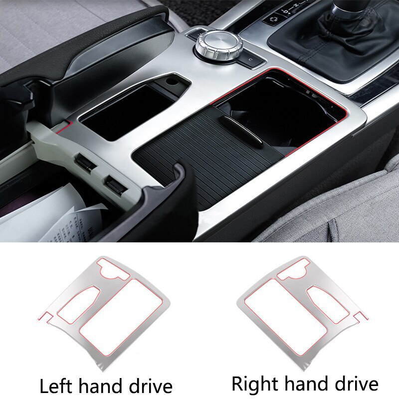 Car Interior Gear Shift Armrest Panel Water Cup Holder Cover Trim Car ...