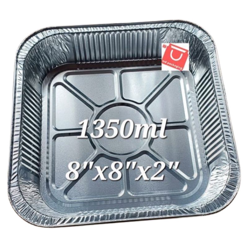 Aluminum foil tray with lid 1350ml food packaging/ food container/ food ...